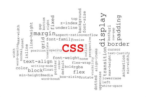 css properties stock illustrations 5 css properties stock