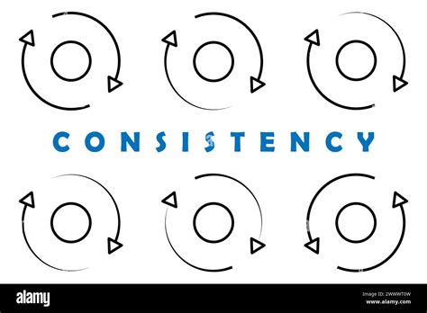 Consistency Thin Linear Technology Network Outline Icon Stock Vector