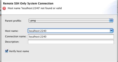 Can Eclipse Rse Connect To A Local Port Ssh Tunneled Stack Overflow