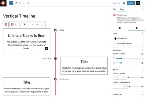How To Create A Timeline In Wordpress Horizontal And Vertical