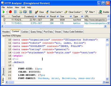 Features Ieinspector Analyzer Sniffer Monitor