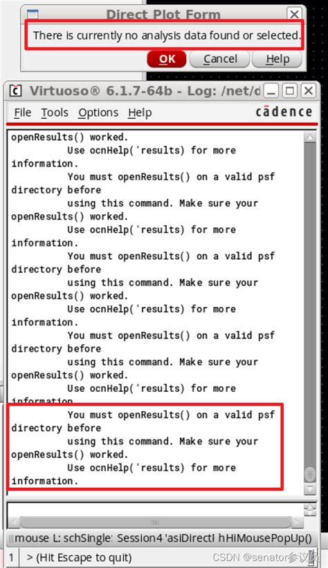 Cadencevirtuoso仿真中报错 未报错的问题 灰信网软件开发博客聚合