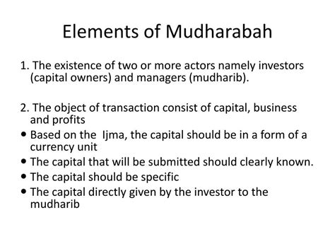 Ppt Mudharabah Powerpoint Presentation Free Download Id1814005