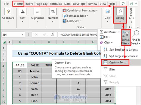 How To Delete Blank Columns In Excel Quick Ways ExcelDemy