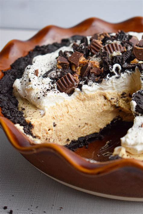 No Bake Oreo Peanut Butter Pie The Jam Jar Kitchen