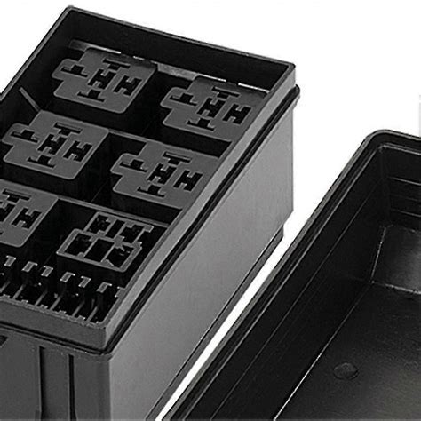 12v Relay Box 6 Slots Relay Block 6 Way Fuse Block With Relay Universal Waterproof Fuse And