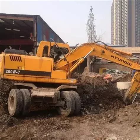 20t Hyundai 200w Wheel Excavator Used 200 Model Driving Wheel 200w 5