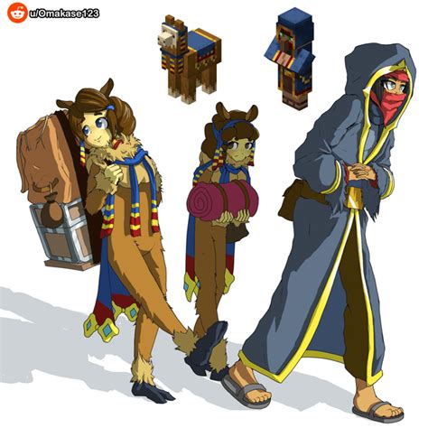 Minecraft Llama And Wandering Trader Finished Rmoemorphism
