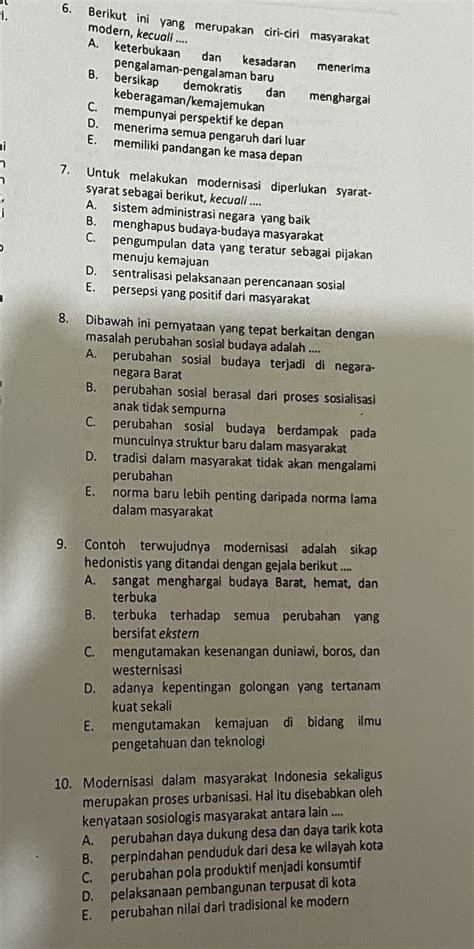 6 Berikut ini yang merupakan ciri ciri | StudyX
