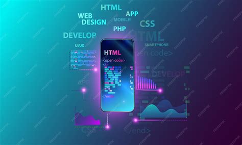 Premium Vector Web Development Coding And Programming Responsive Layout Internet Site Or App