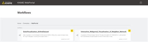 Knime Webportal User Guide