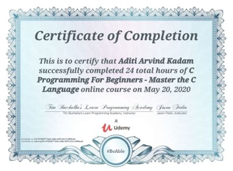 aditi kadam on linkedin udemycourse