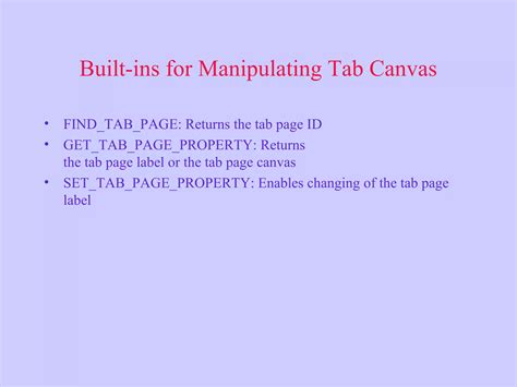 Oracle Forms Window And Canvases Ppt Operating Systems Computer