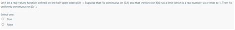Solved Let F Be A Real Valued Function Defined On The