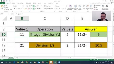 Explain Integer Division And YouTube
