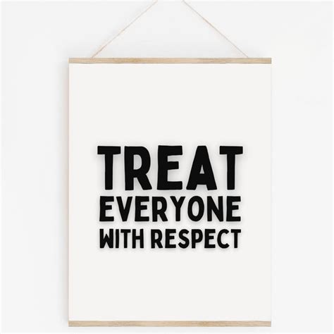 Classroom Respect Sign