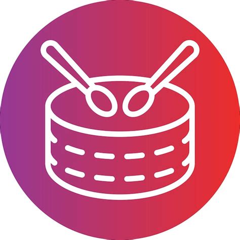 Premium Vector Drum Icon Style