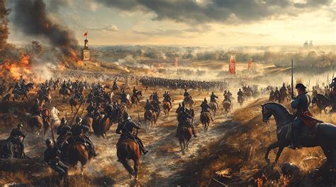 Intense Historical Battle Scene With Soldiers War Premium Ai Generated Image