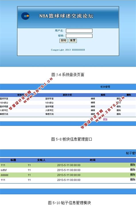 NBA篮球球迷交流论坛的设计与实现 ASP NET SQL 含录像 NET 计算机
