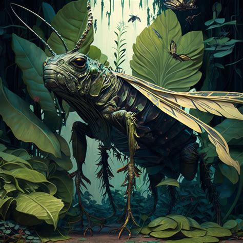 Monster Giant Grasshopper The Leaping Horror Fantasy I Sci Fi I