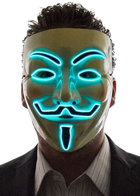 Cheap Ma Hacker Masks Cosplay Costume Guy Fawkes Light Up For Party ...
