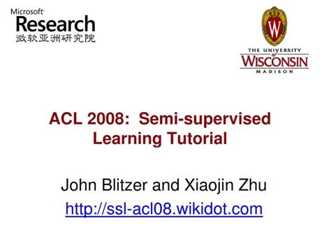 PPT ACL Semi Supervised Learning Tutorial PowerPoint Presentation ID