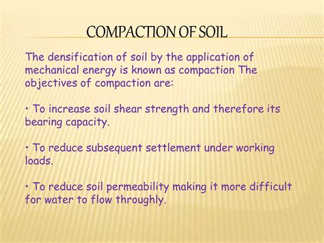 Compaction Characteristics Of Soil PPTX Physics Science