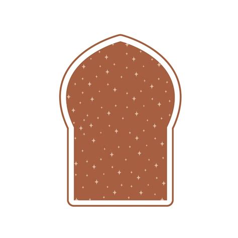 이슬람 아랍어 아치 창 및 문 기하학적 레이저 절단 템플릿 전통적인 디자인 및 문화 프리미엄 벡터