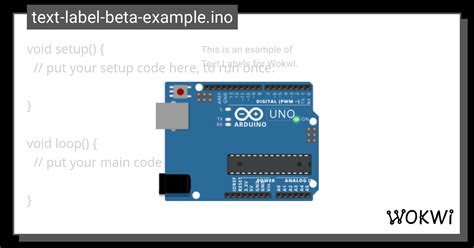 Text Label Beta O Wokwi Esp32 Stm32 Arduino Simulator