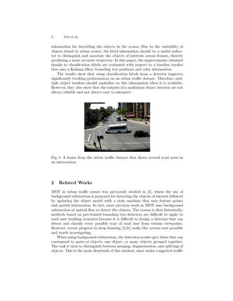 Multiple Object Tracking In Urban Traffic Scenes With A Multiclass Object Detector Deepai