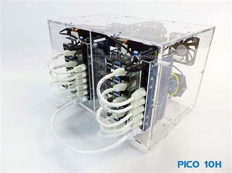 Pico 10 Raspberry Pi Cluster Pi4 8gb Picocluster Desktop Datacenter