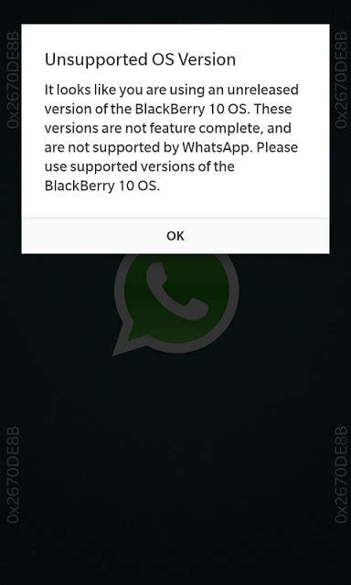 WhatsApp Error BlackBerry Forums At CrackBerry Com