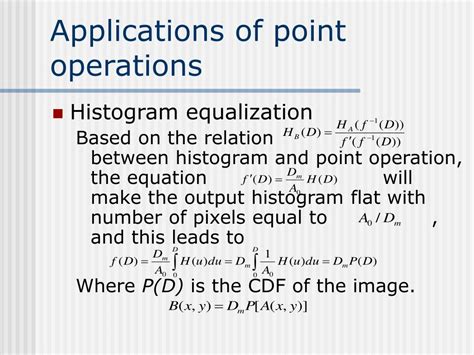 Ppt Chapter 6 Point Operations Powerpoint Presentation Free Download