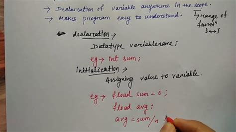 C Variables Types Hindi Object Oriented Programming C Lec 16