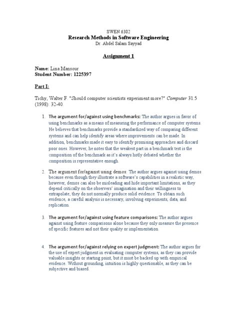 Assignment 1 Answers 1225397 Pdf Computers