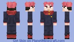 Itadori Yuji Jujutsu Kaisen Minecraft Skin
