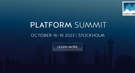nordic apis platform summit is coming back to stockholm this october