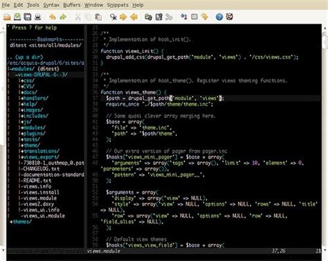 Tech黑手 工作雜記 The Nerd Tree For Vim Plugin