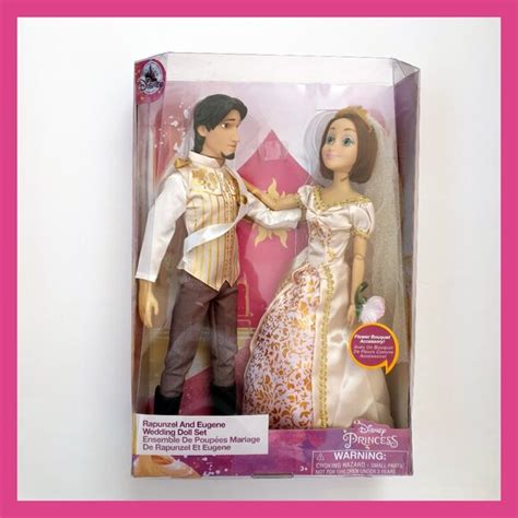 Disney Toys Disney Store Tangled Rapunzel And Eugene Wedding Doll