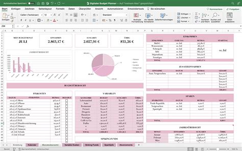 Excel Spreadsheets Aesthetic