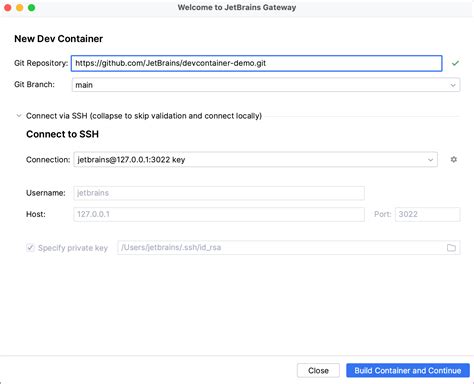 connect to dev container phpstorm documentation