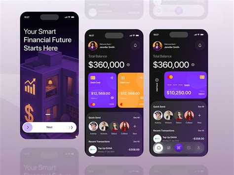Finance Mobile Application Ui Design By Roohi Koohi On Dribbble