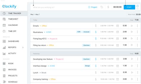 Clockify Time Tracker Počítá Fakturaci Zdarma Zdeněk Dvořák