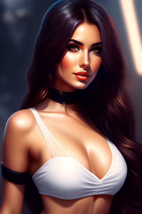 Lexica Full Body Portrait Hot Girl Digital Painting Highly