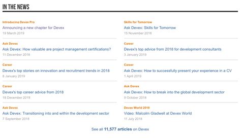 How Is The Organization Profile Information Compiled Devex