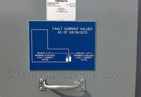 Available Fault Current Label Trovoadasonhos
