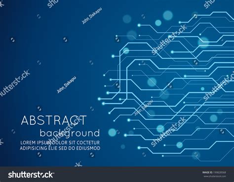 Abstract Technology Circuit Board Vector Background Stock Vector Royalty Free 199828568