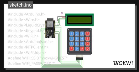 Doorlock System Wokwi ESP STM Arduino Simulator
