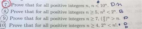 Solved 7 Prove That For All Positive Integers N N