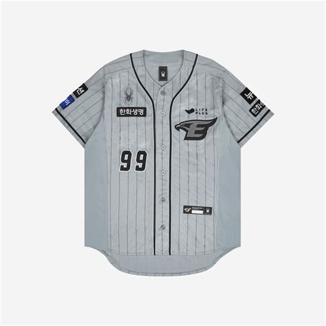 한화 이글스 스파이더 2024 어센틱 스타디움 어웨이 유니폼 그레이 류현진 Hanwha Eagles Kream
